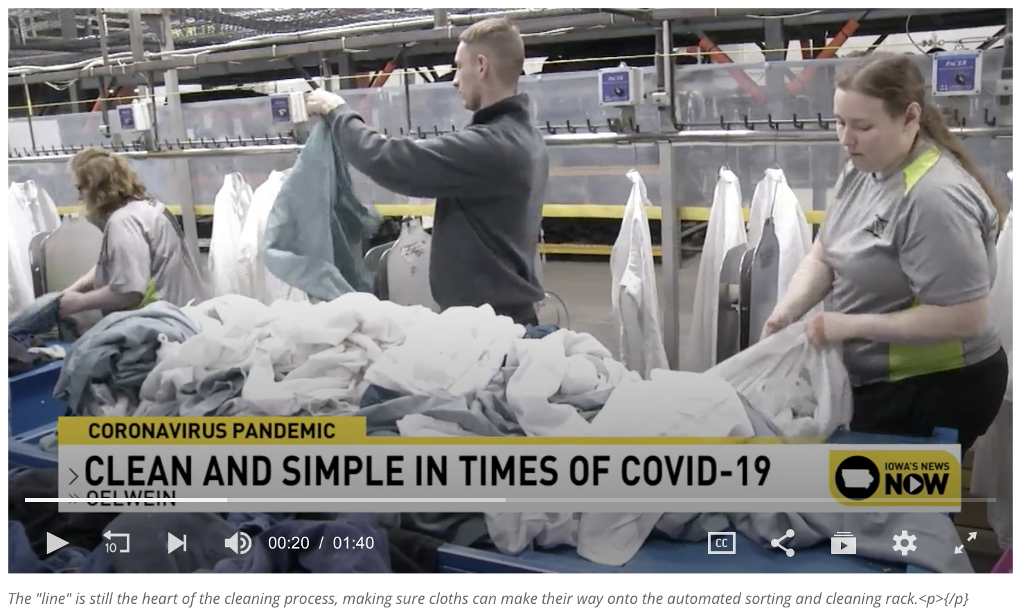 CITY ensures companies have clean uniforms during COVID-19