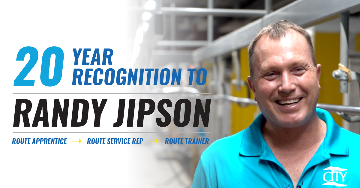 20 Years Recognition - Randy Jipson - CITY | Clean And Simple