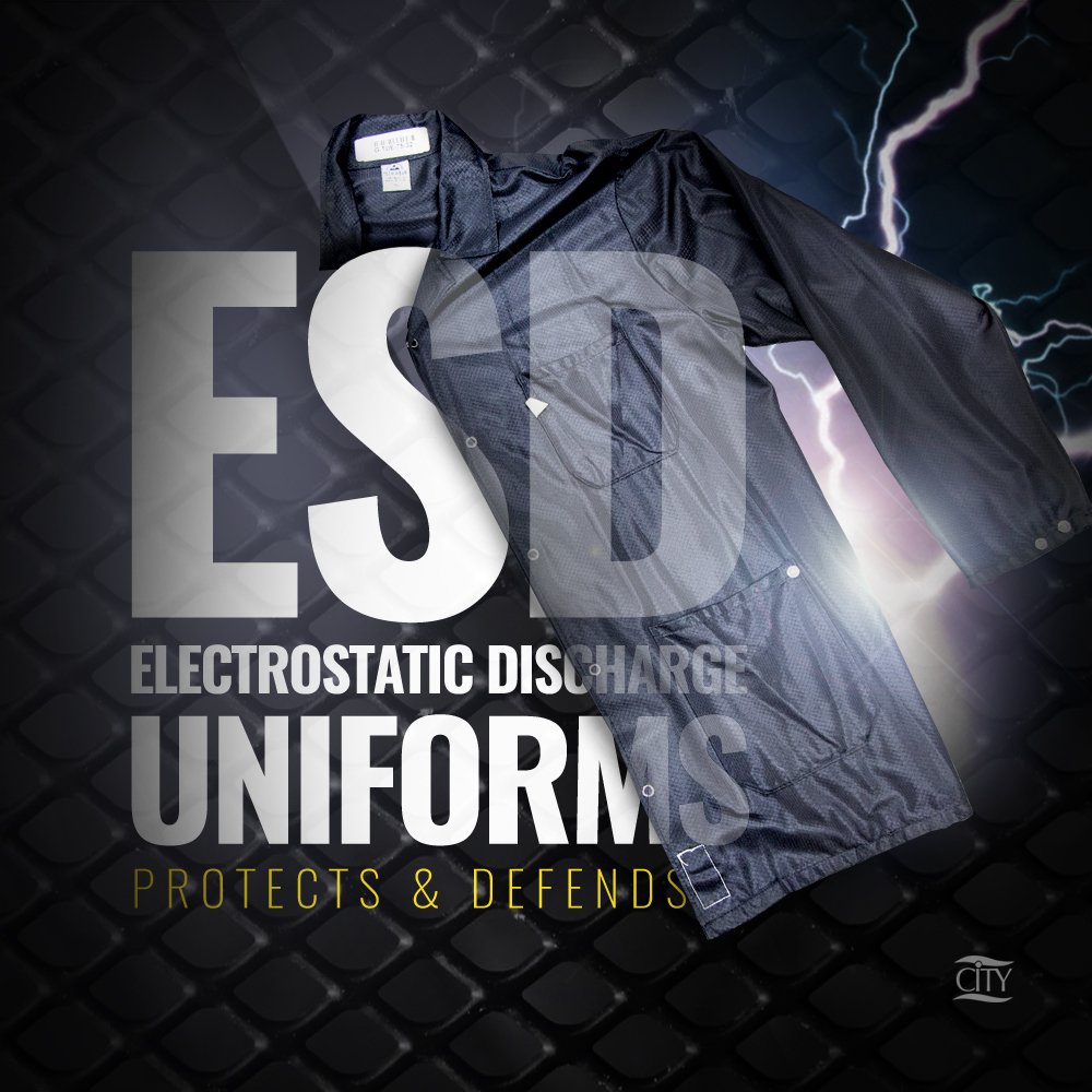 How CITY Laundering Keeps People and Products Safe with ESD Uniforms